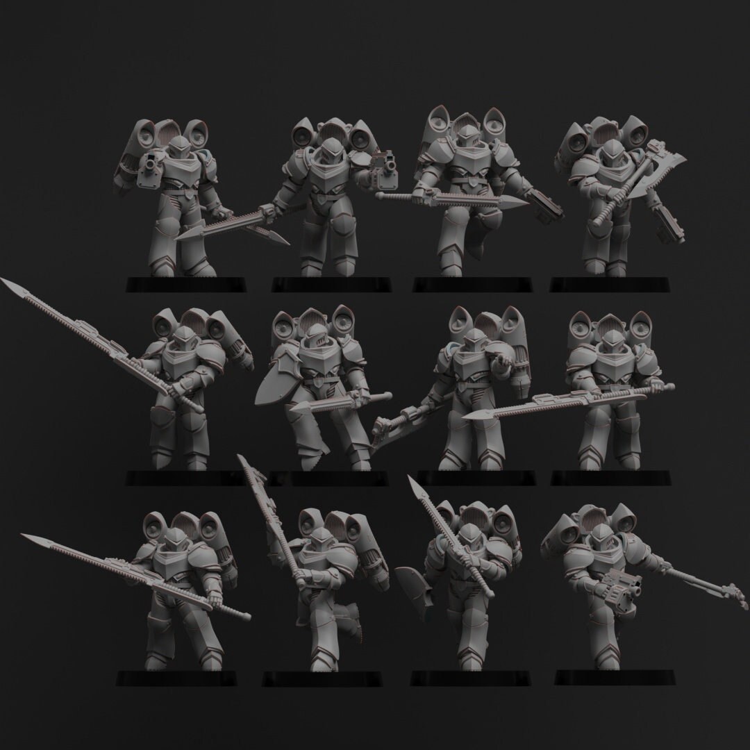 Scions - 10 X Raptor Guard - 28mm/30mm Tabletop Model Kit - Etsy