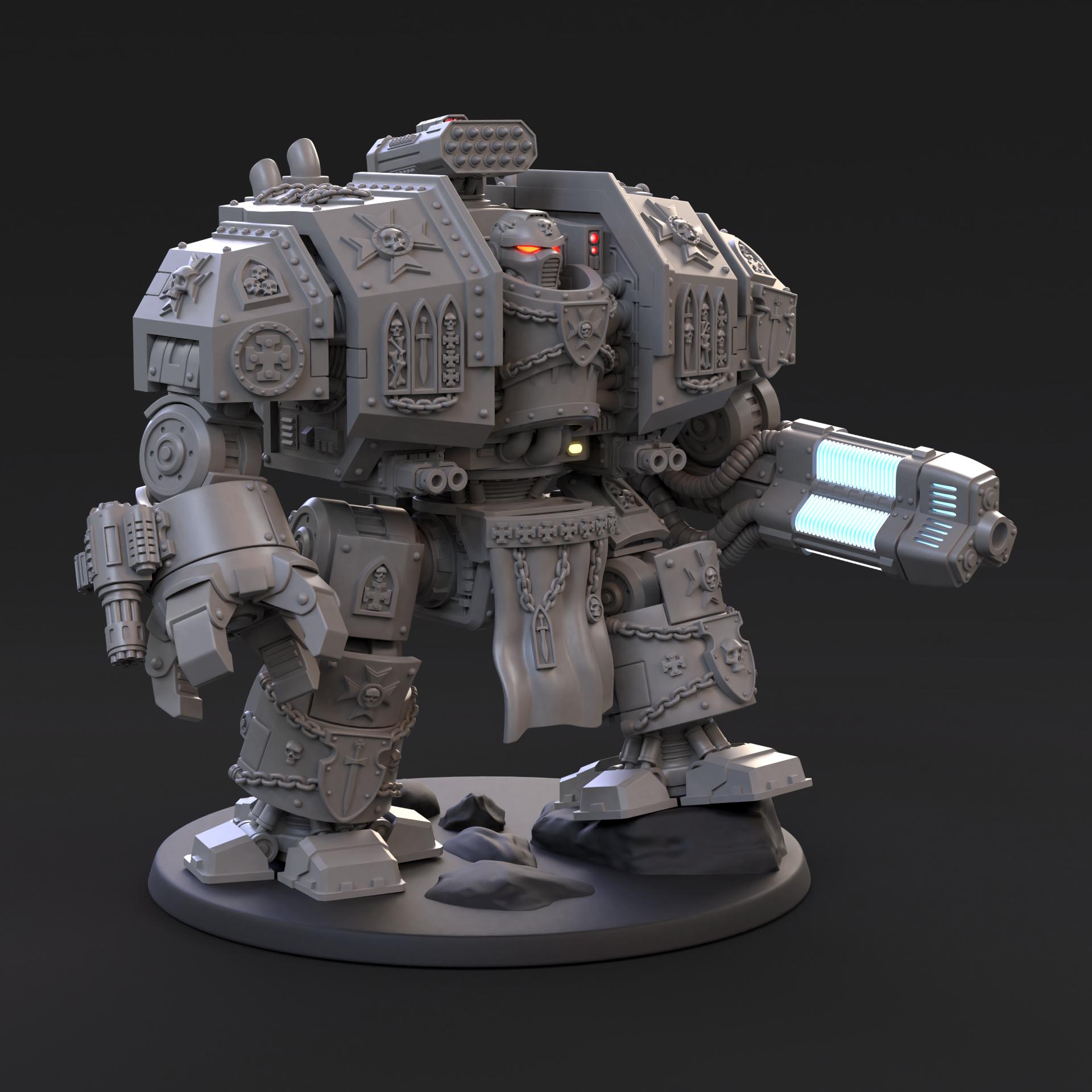 Crusader Behemoth Assault Armour - 28mm/30mm Tabletop Model Kit - Etsy