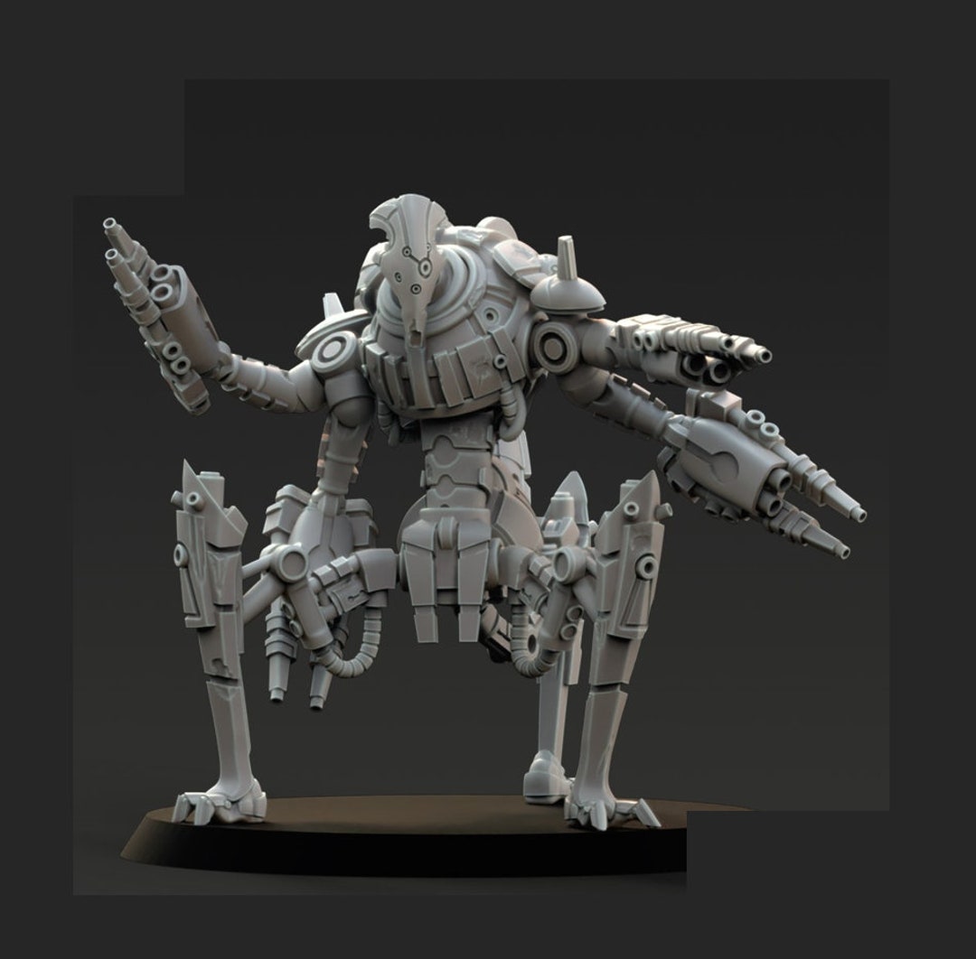 Robot Overlords Robot Tri-scorpion Pistoleer 28mm/30mm Tabletop Model ...