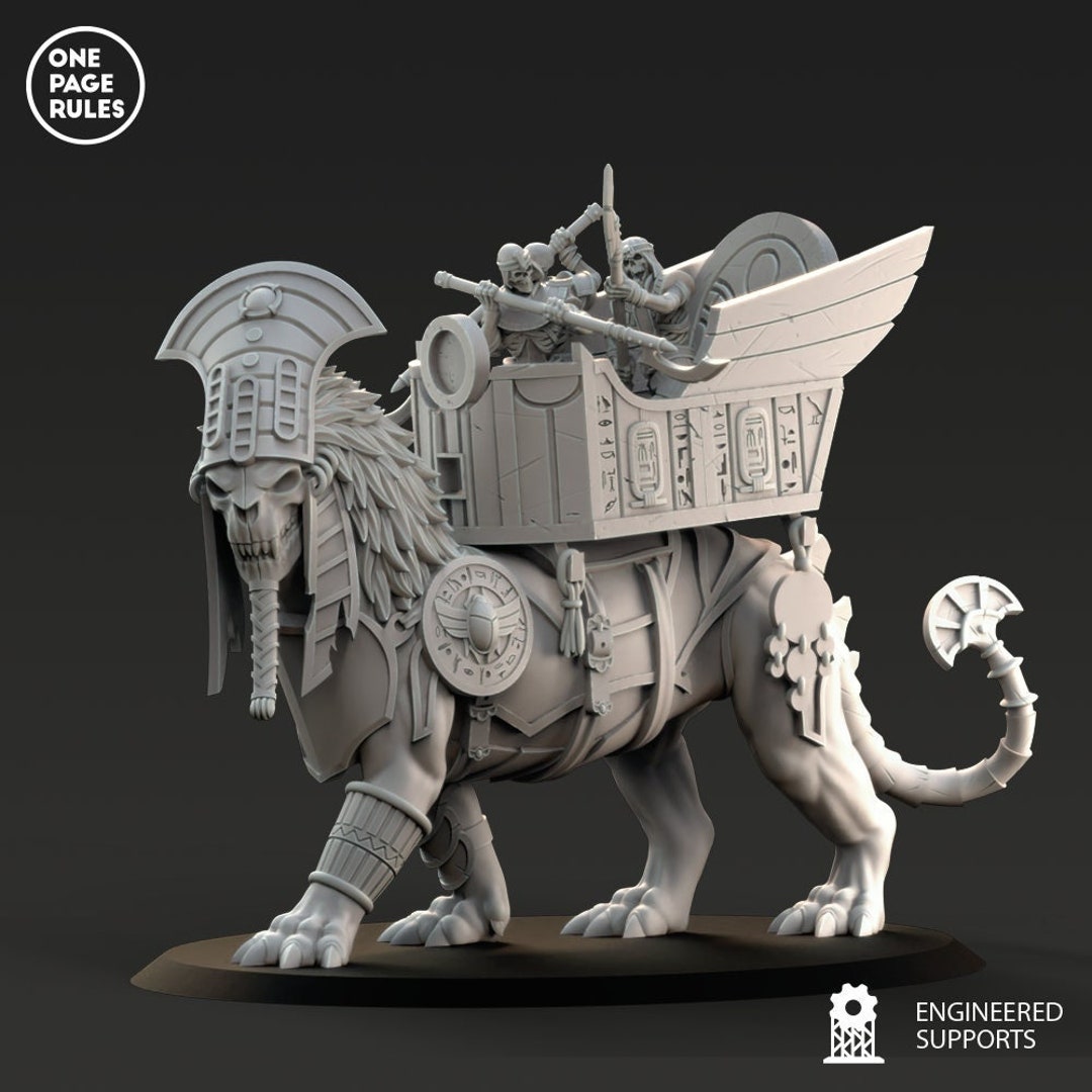 Mummified Legions War Sphinx 28mm/30mm Tabletop Model Kit - Etsy