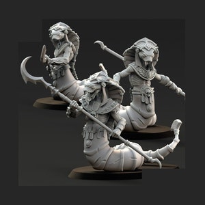 Mummified Legions 3 X Snake Men 28mm/30mm Tabletop Model Kit - Etsy ...
