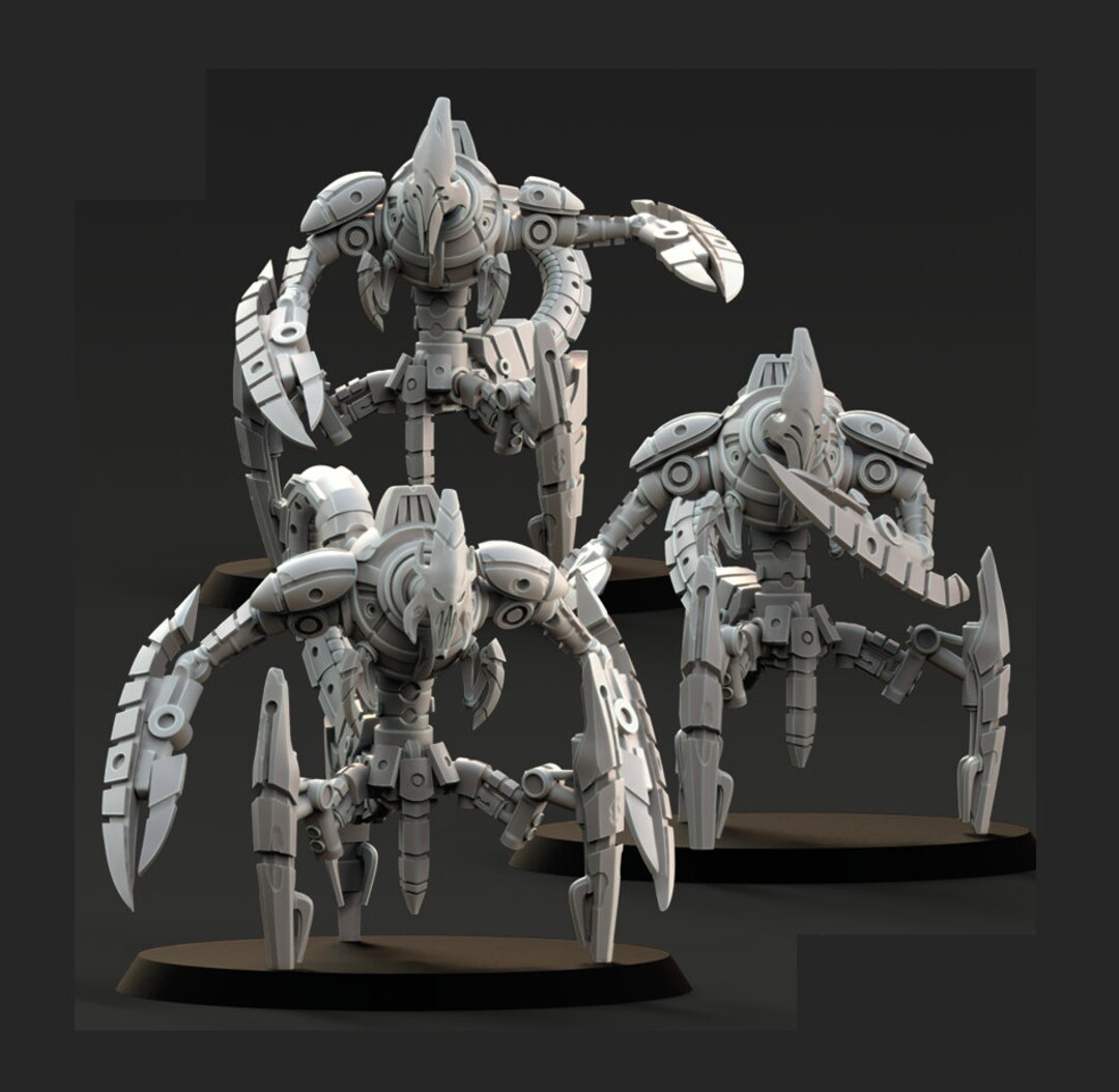 Robot Overlords 3 X Robot Tri-scorpions 28mm/30mm Tabletop Model Kit - Etsy