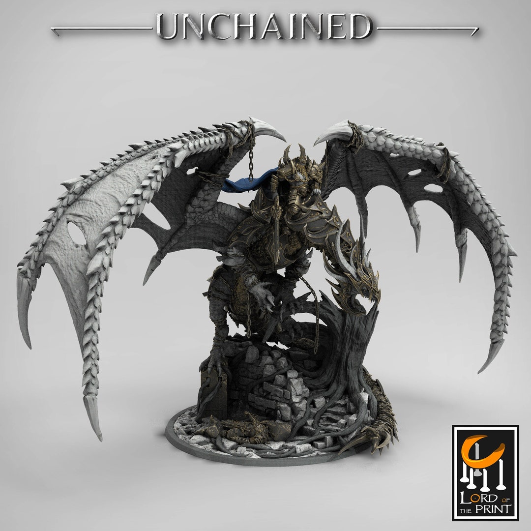 Unchained Dragon Rode by King Olaf - Lord of the Print | Dungeons and ...