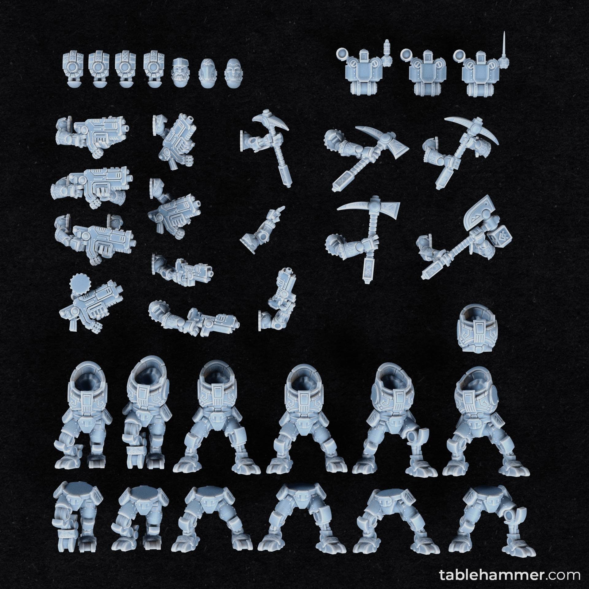 Federation of Tyr 6 X Space Dwarf Clockwork Ancestors - Etsy