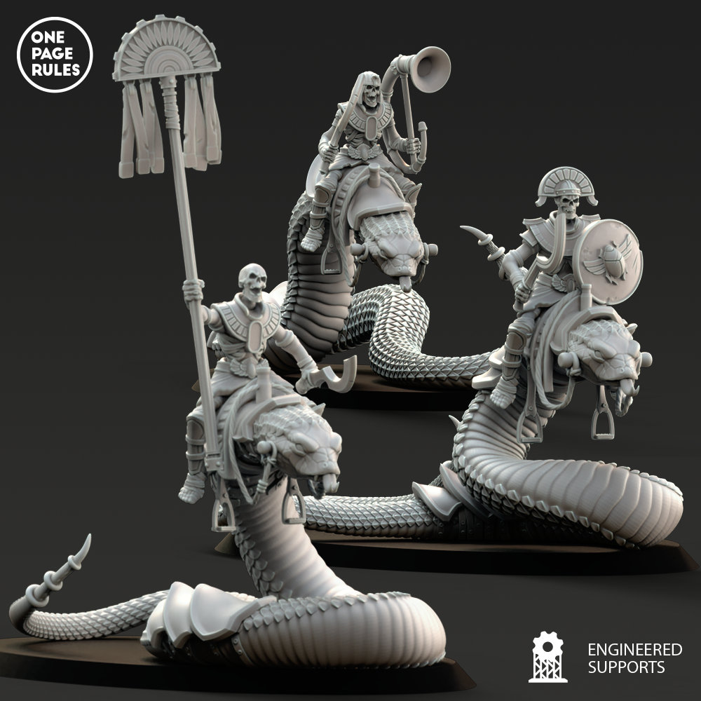 Mummified Legions 3 X Mummified Snake Riders 28mm/30mm - Etsy