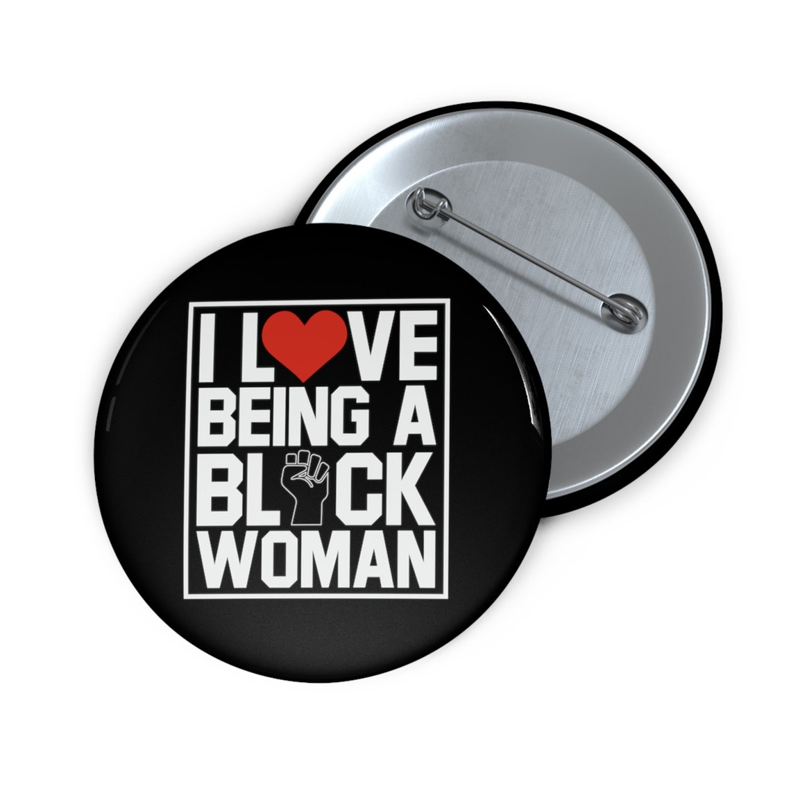 I Love Being A Black Woman Pin Button/black Owned Shop/black History ...