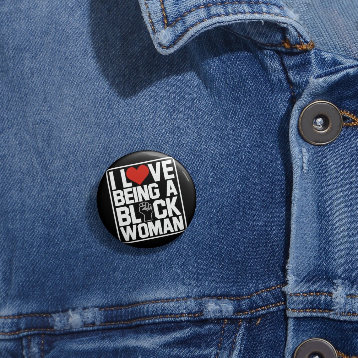I Love Being A Black Woman Pin Button/black Owned Shop/black History ...
