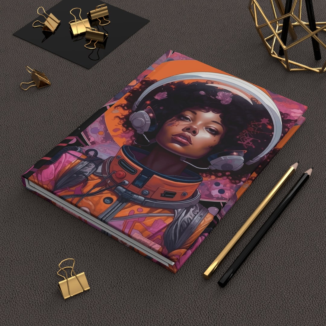 Black Woman Astronaut Journal/personal Journal/wellness Journal/gift ...