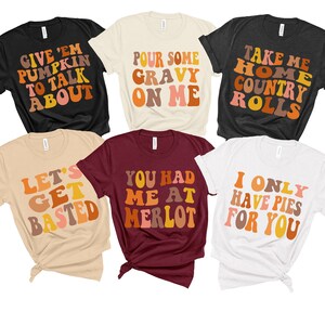 Funny Thanksgiving Group Shirts, Thanksgiving Family Matching Shirt ...