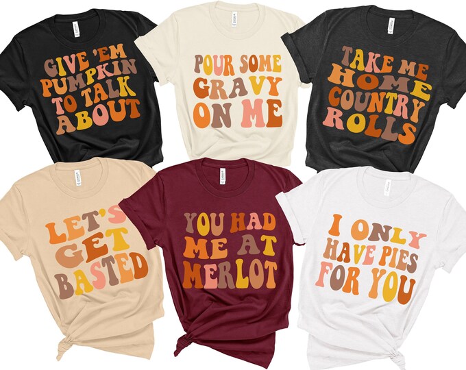 Funny Thanksgiving Group Shirts, Thanksgiving Family Matching Shirt ...