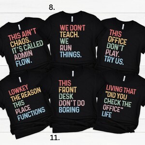 Funny School Staff Shirts, Back to School Front Office Tshirt, Admin ...