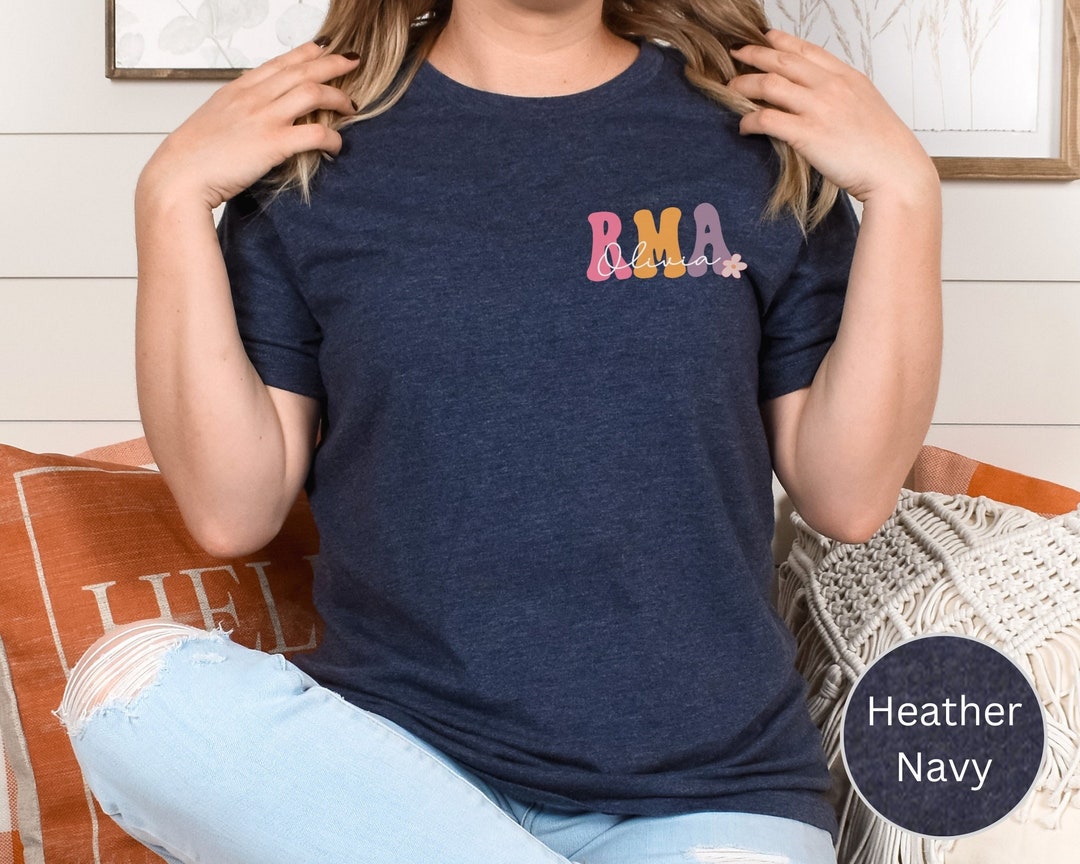 Custom RMA Shirt, Personalized Medical Assistant Tshirt, Groovy RMA ...