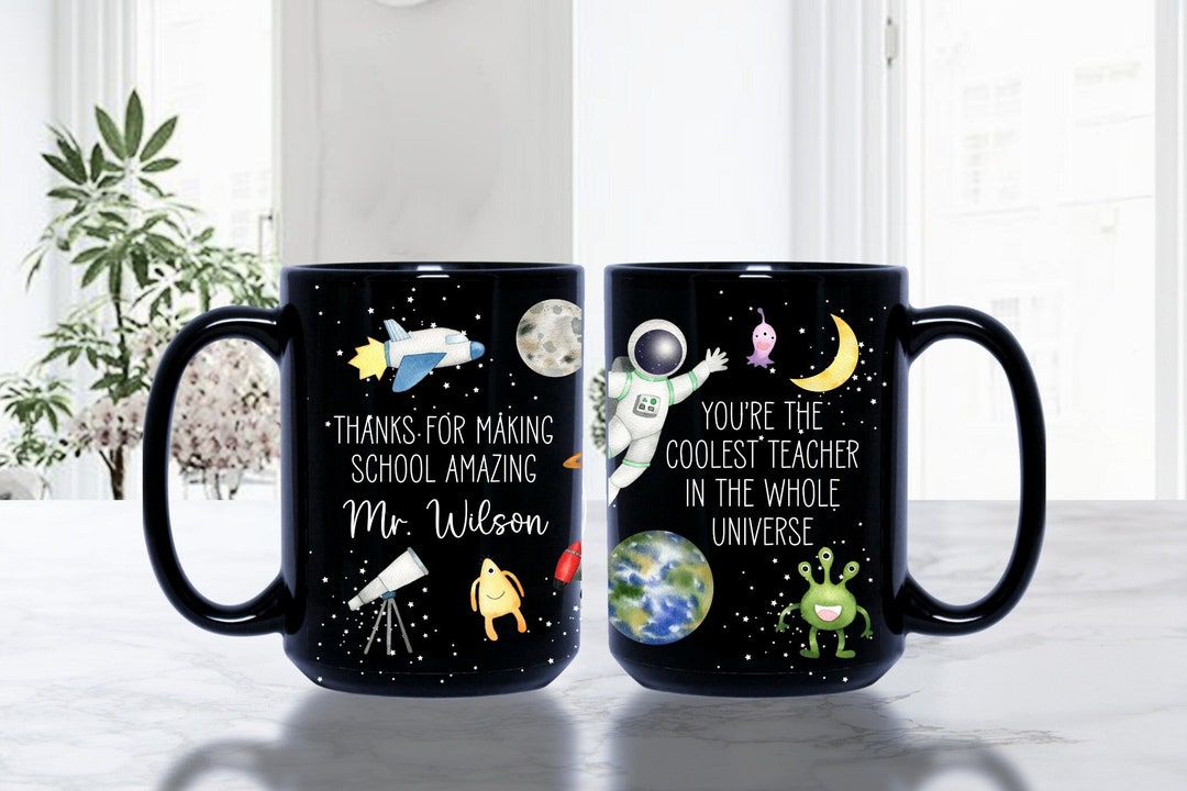 Personalized Male Teacher Mug With Name, Custom Gift for Teacher ...