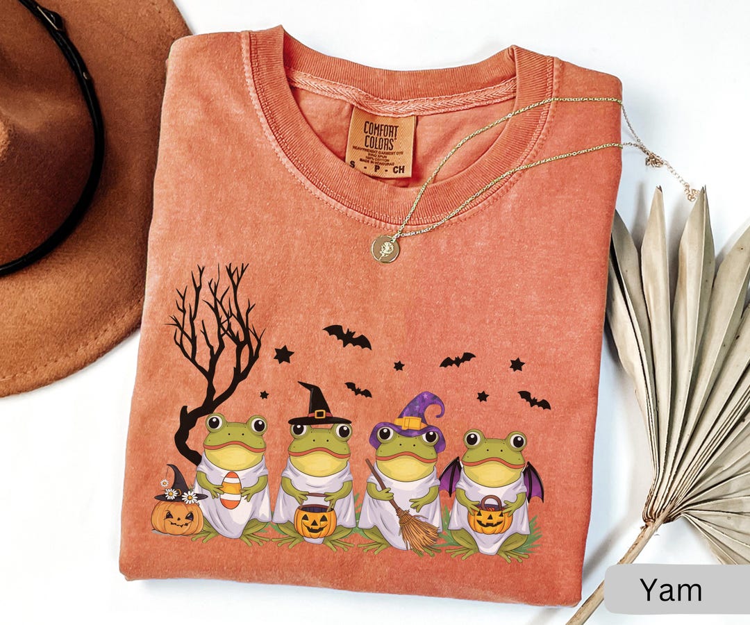 Ghost Frog Shirt, Halloween Frogs Shirt, Frog Lover Gift, Funny Frogs ...