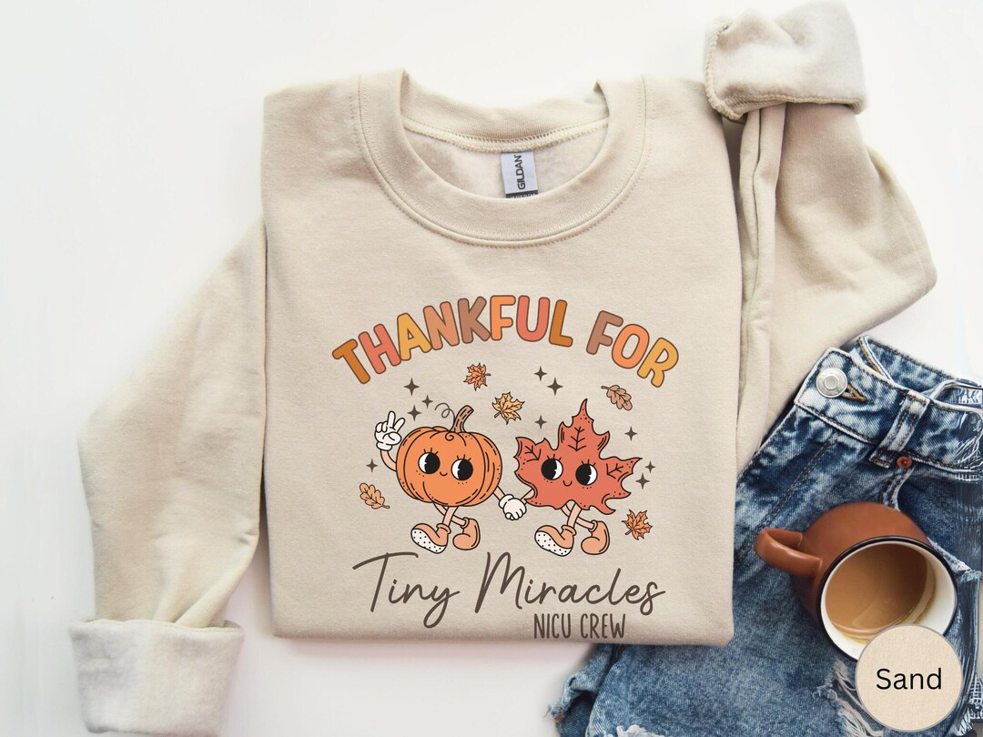 Thanksgiving NICU Nurse Sweatshirt, Fall NICU Sweater, Pumpkin NICU ...