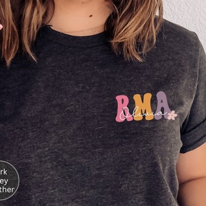 Custom RMA Shirt, Personalized Medical Assistant Tshirt, Groovy RMA ...