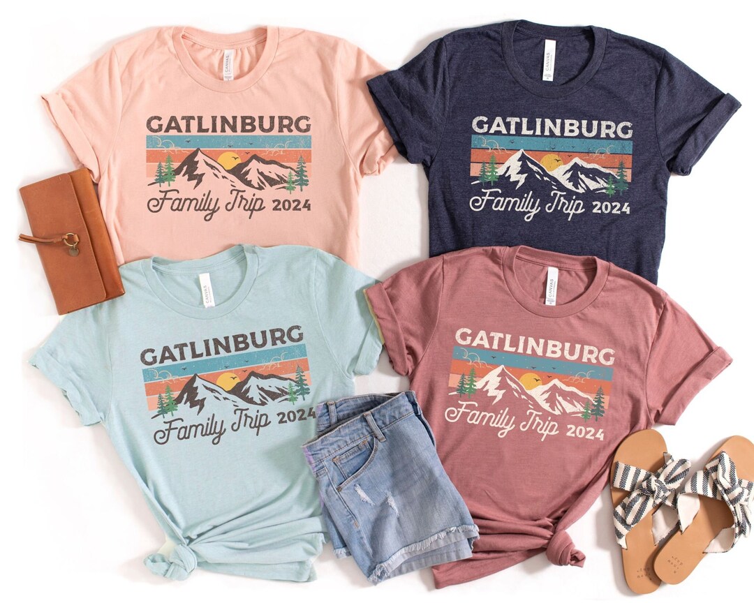 Gatlinburg Family Trip Shirts 2024, Mountains Vacation Shirt, Family ...