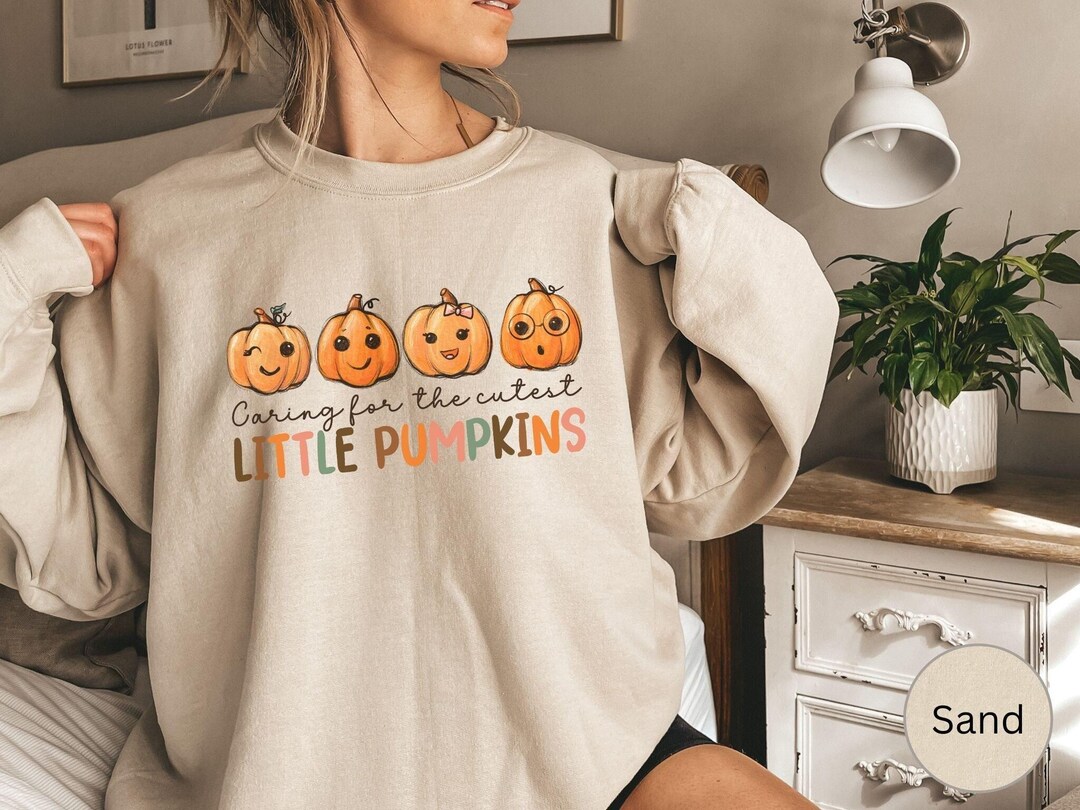 NICU Nurse Halloween Sweatshirt, Neonatal ICU Fall Nurse Sweater ...