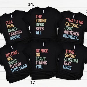 Funny School Staff Shirts, Back to School Front Office Tshirt, Admin ...
