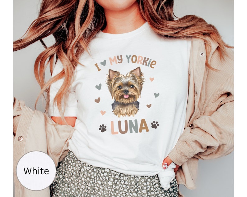 Custom Yorkie Shirt Yorkshire Terrier Personalized Yorkie - Etsy