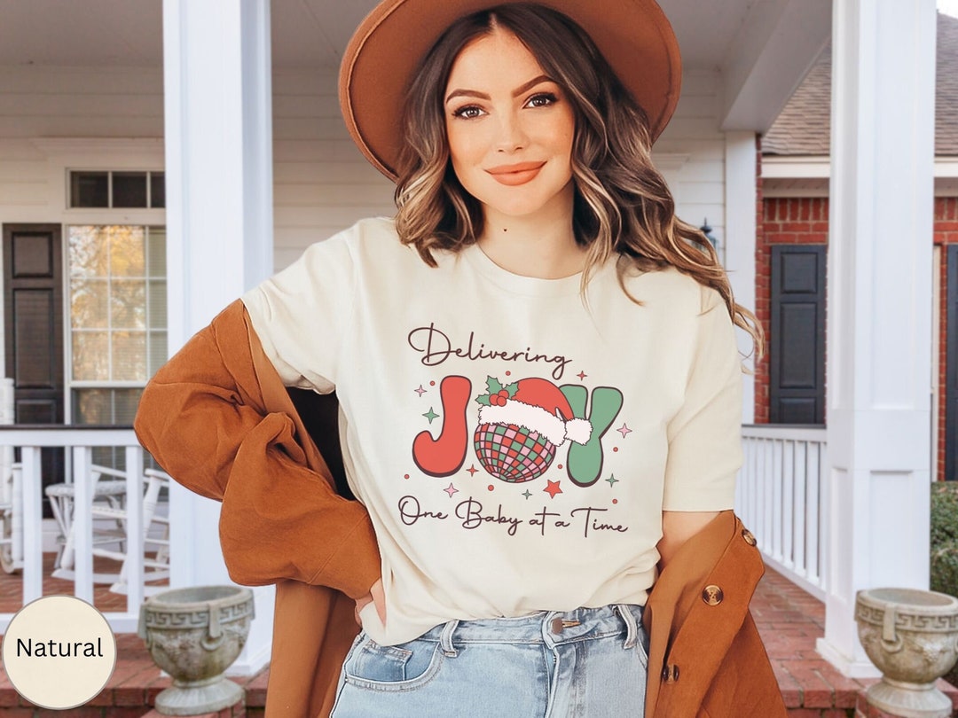 Delivering Joy Labor and Delivery Christmas Shirt, L&D Nurse Christmas ...