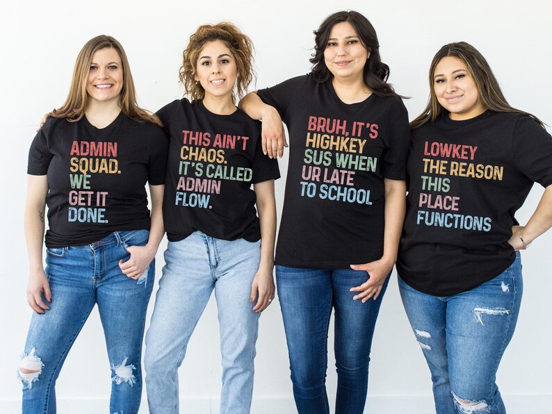 Funny School Staff Shirts, Back to School Front Office Tshirt, Admin ...