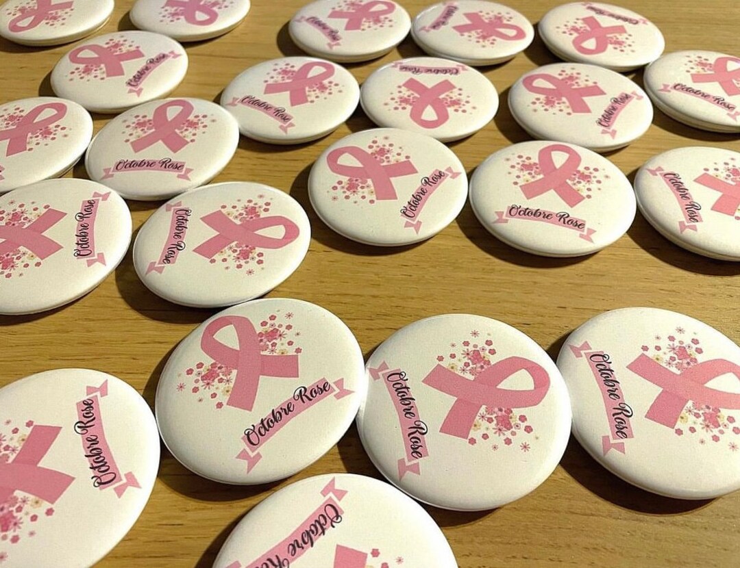 Badge Octobre Rose x2 - Etsy France