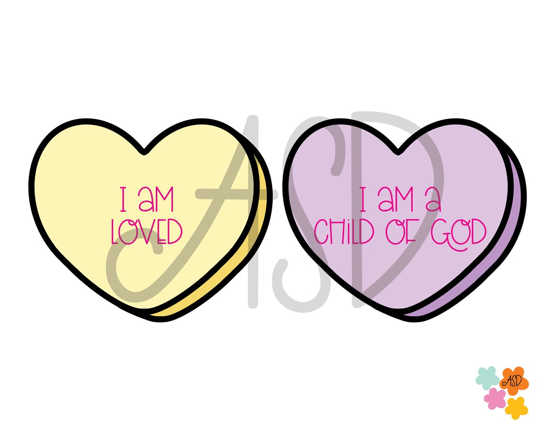 Printable, Valentine's Day Conversation, Affirmation Hearts ...