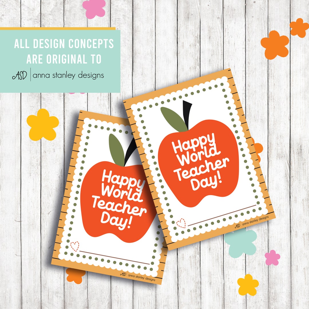 Apple of Our Eye Gift Tags | World Teacher Day | Gift Tags | Teacher ...