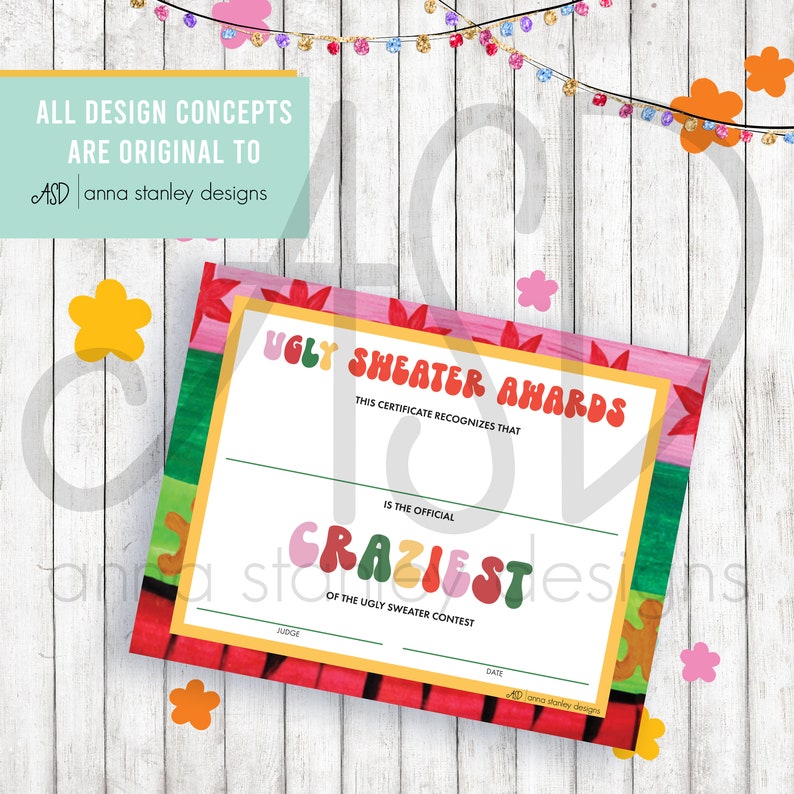 Ugly Sweater Contest | Rubric | Awards | Christmas | Holidays | Office ...