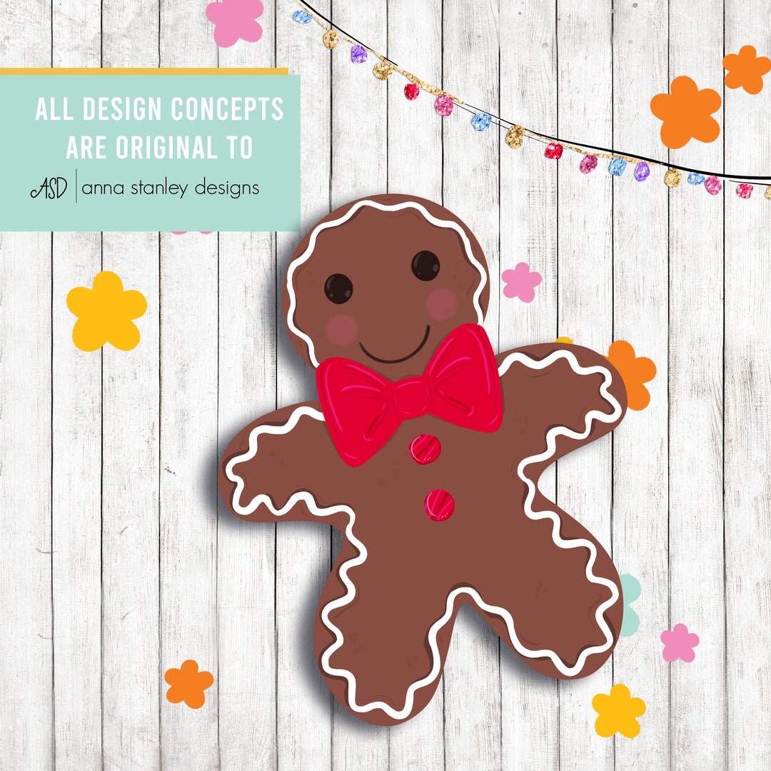 Gingerbread Cookie Christmas Sticker | Holiday Baking Vinyl Decal - Etsy