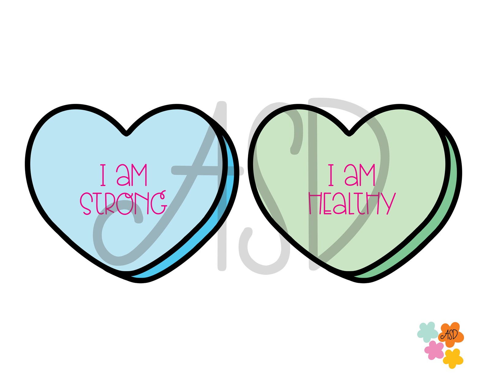 Printable, Valentine's Day Conversation, Affirmation Hearts ...