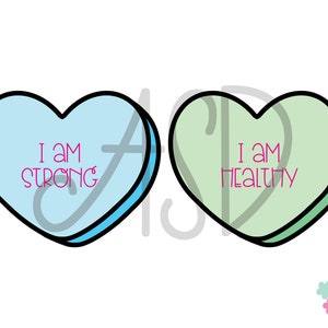 Printable, Valentine's Day Conversation, Affirmation Hearts ...