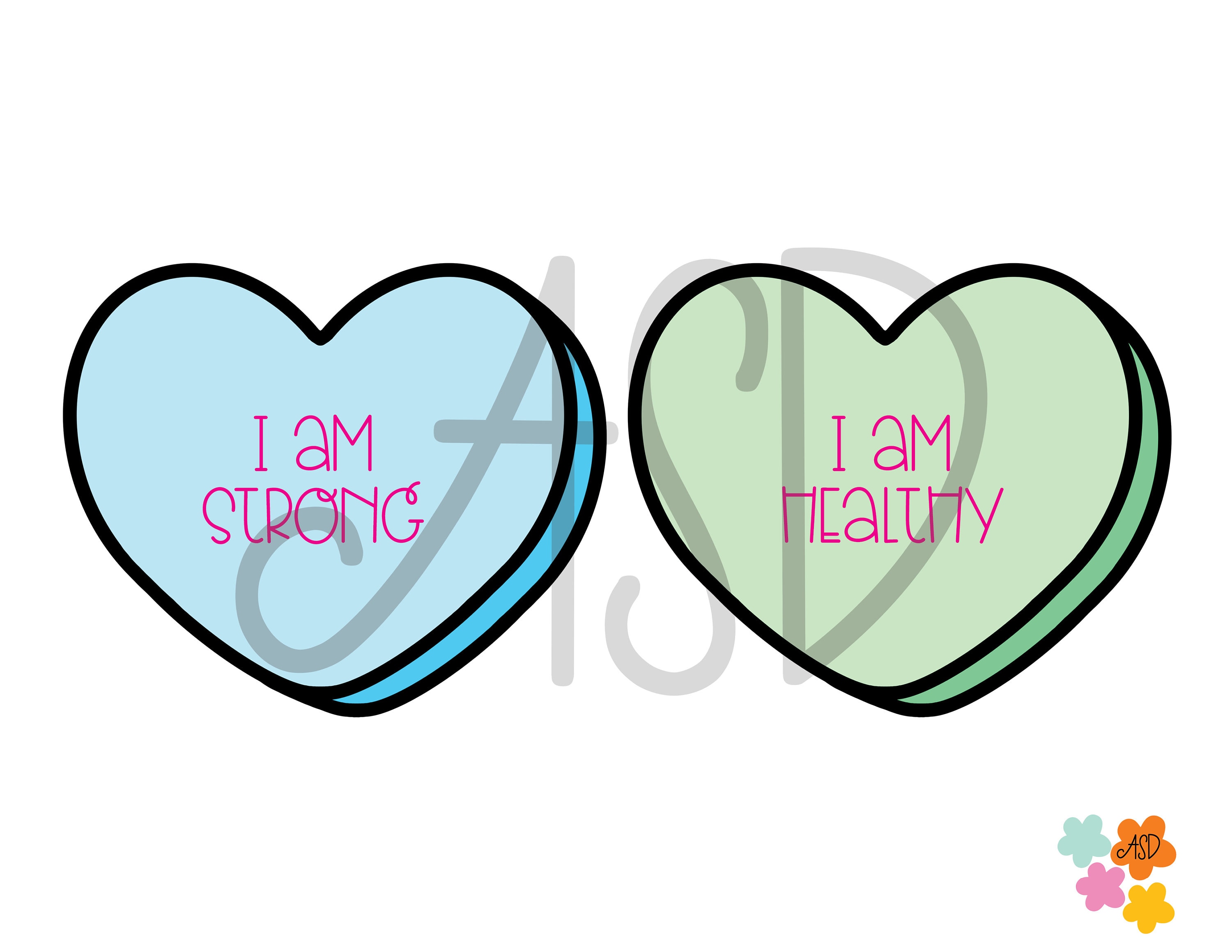 Printable, Valentine's Day Conversation, Affirmation Hearts ...