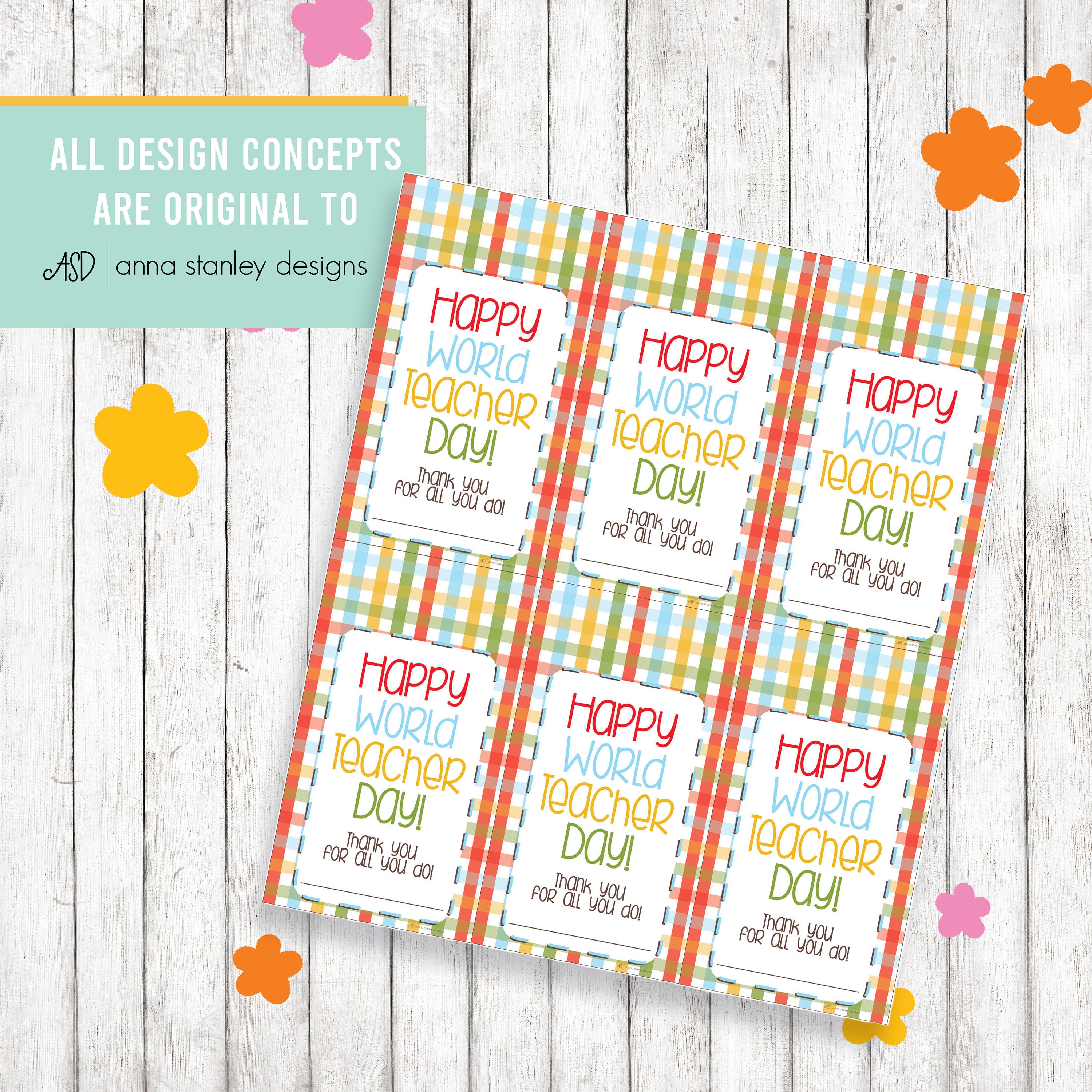 Happy World Teacher Day (10/05) Gift Tags | Giftie | Gift Tags ...
