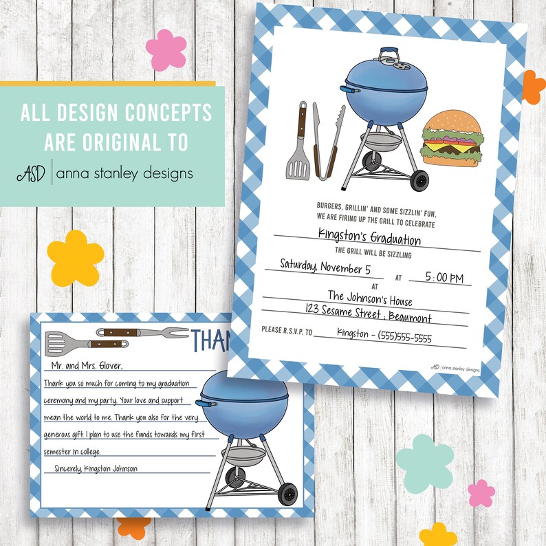 Backyard Grill Printable, Fill in the Blank Invitation | BBQ ...