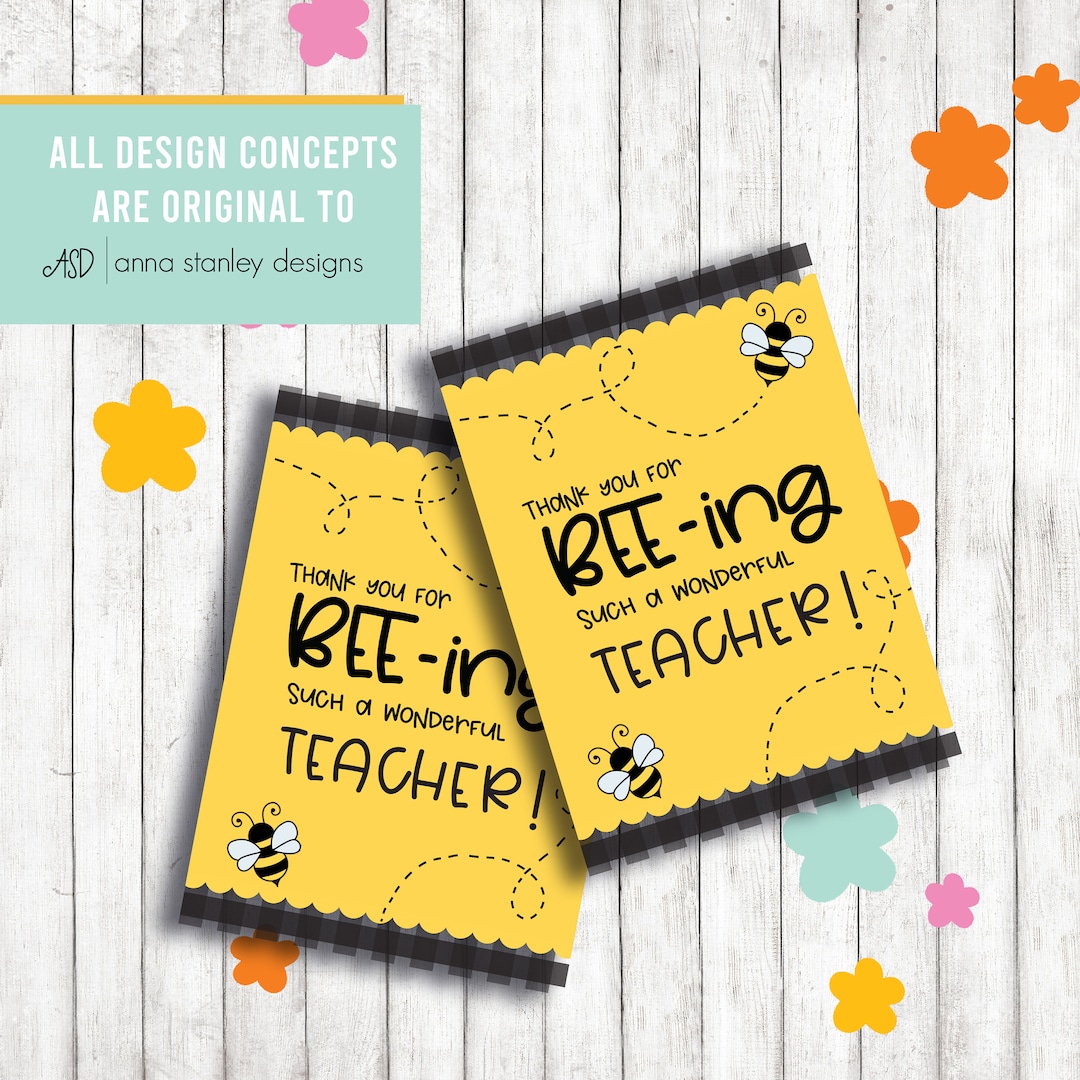 Buzzy Bee Teacher, Printable, Gift Tags | Giftie | Gifttag | Teacher ...