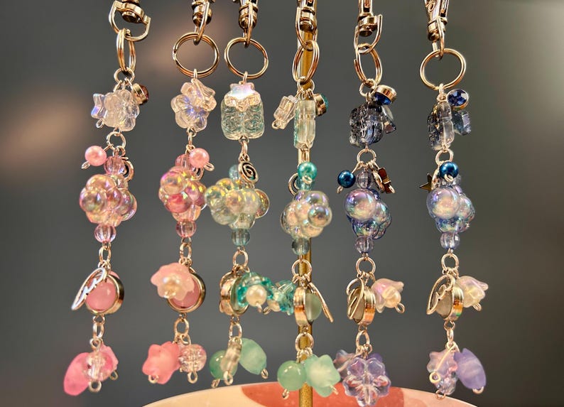 Rain Cloud Keychain - Etsy