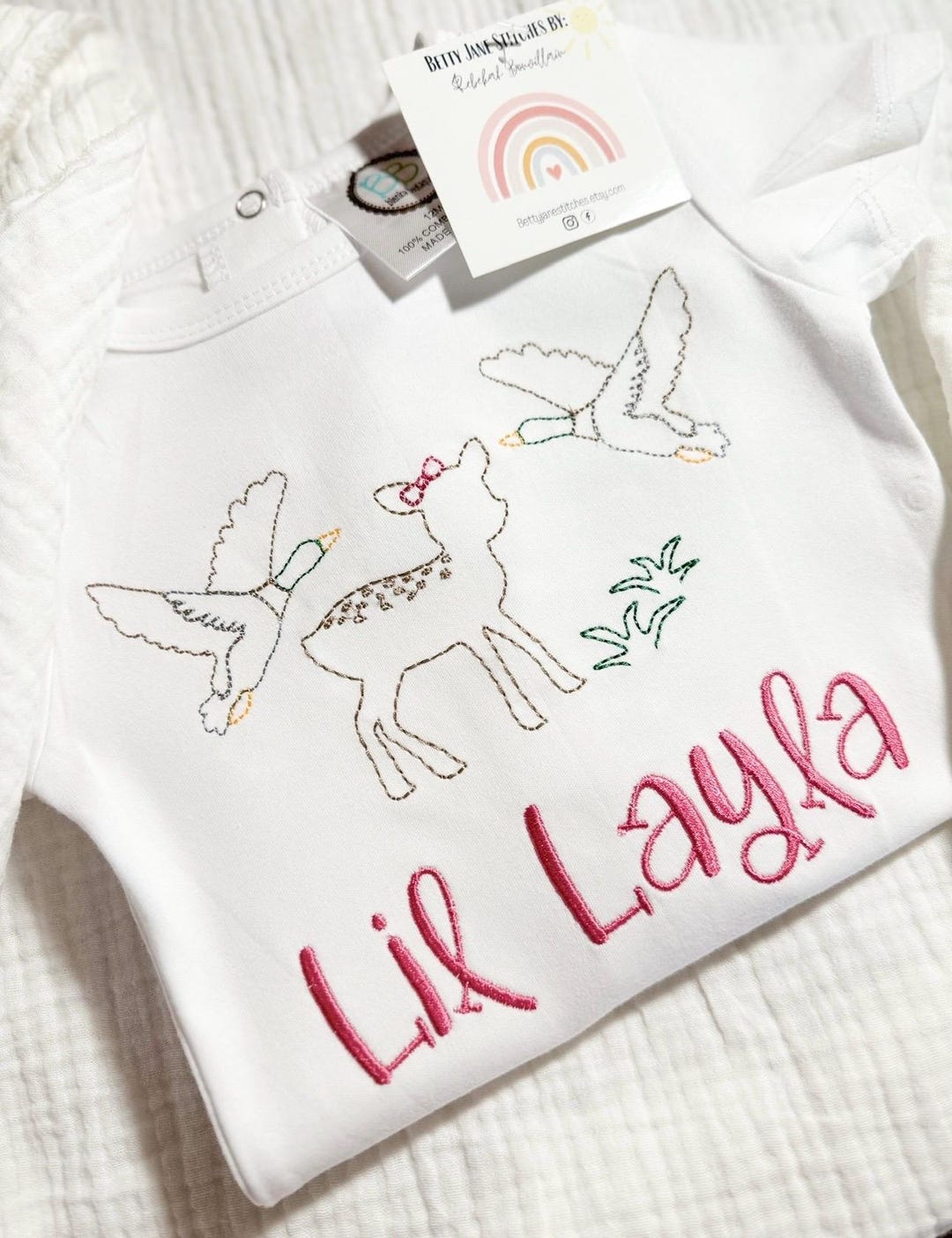 Girly Deer With Bow and Ducks, Hunting With Daddy, Daddys Little Girl ...
