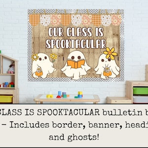 Our Class is Spooktacular Retro Fall Classroom Bulletin Board Kit ...