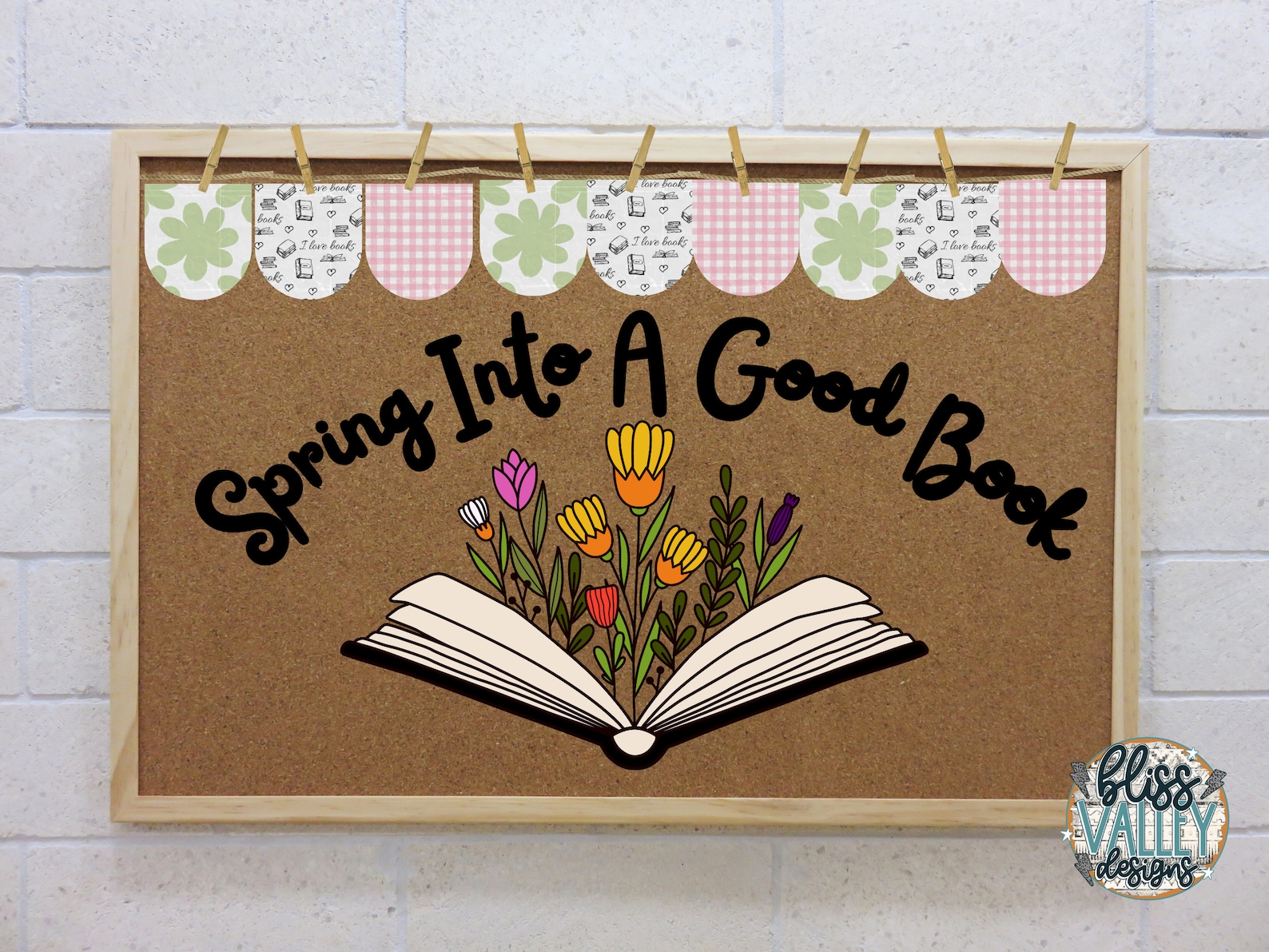 Spring Into A Good Book Printable Classroom Bulletin Board Kit - Etsy