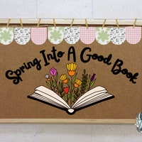 Easter Bookshelf Bulletin Board Kit: Spring Classroom Decor (digital ...