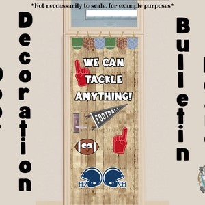 We Can Tackle Anything Winter Football Classroom Bulletin Board Kit ...