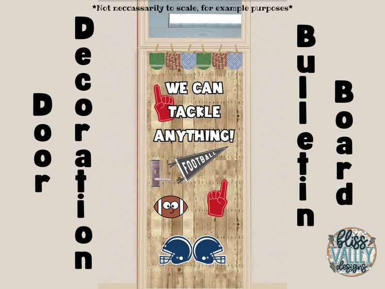 We Can Tackle Anything Winter Football Classroom Bulletin Board Kit ...