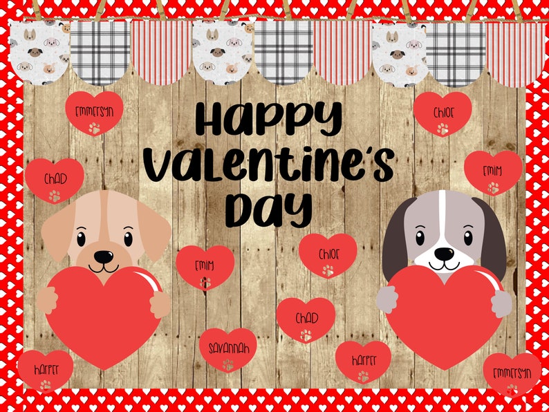 EDITABLE Valentine's Day Classroom Bulletin Board Kit With 3 Different ...