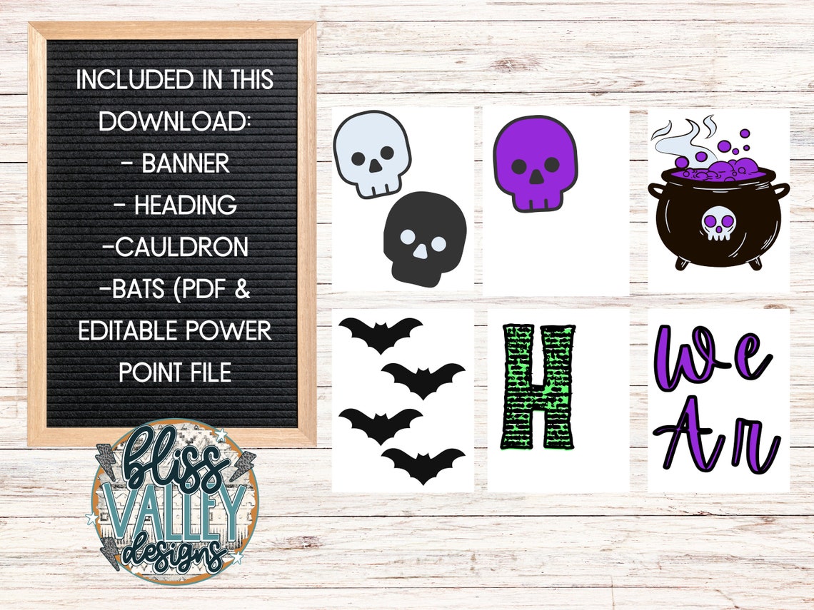 Hocus Pocus Classroom Bulletin Board Kit: Halloween Witch Decor ...