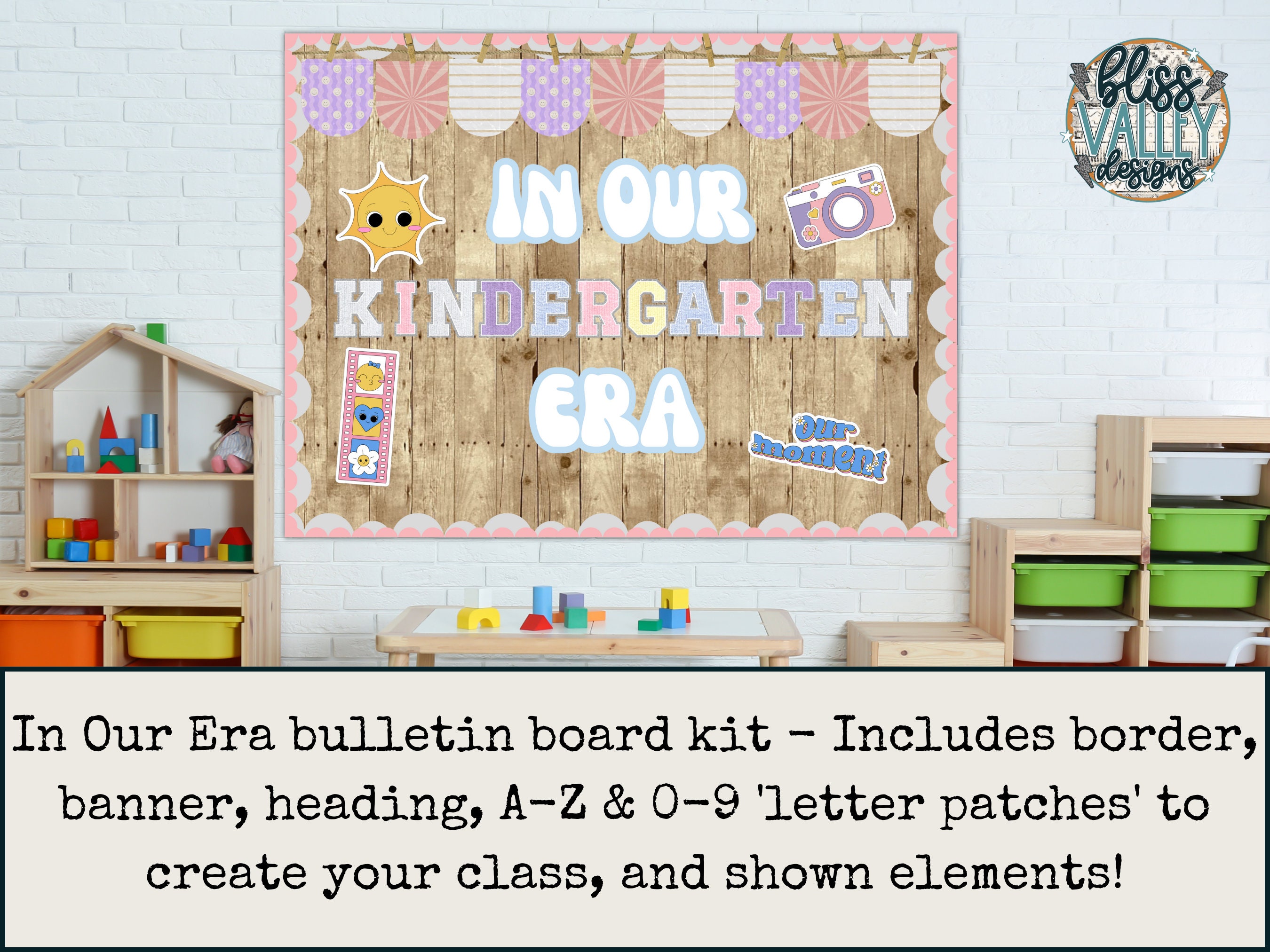 In Our Era Classroom Bulletin Board Kit Customize to Your Class Door ...