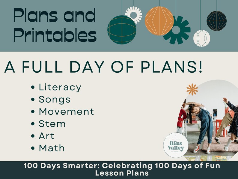 100 Days Smarter: Preschool Lesson Plan for the 100th Day of School for ...
