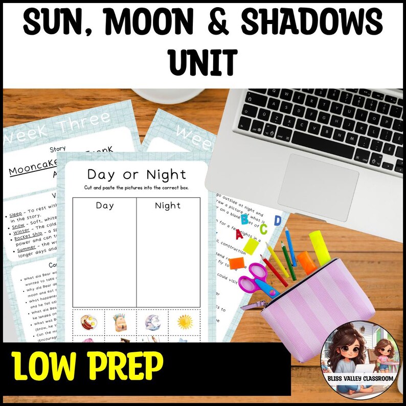 Preschool Themed Sun, Moon, and Shadow Themed Unit | Literature, Play ...