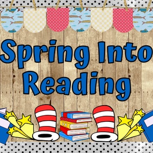 Spring Reading Month Bulletin Board Kit: Classroom Library Decor ...